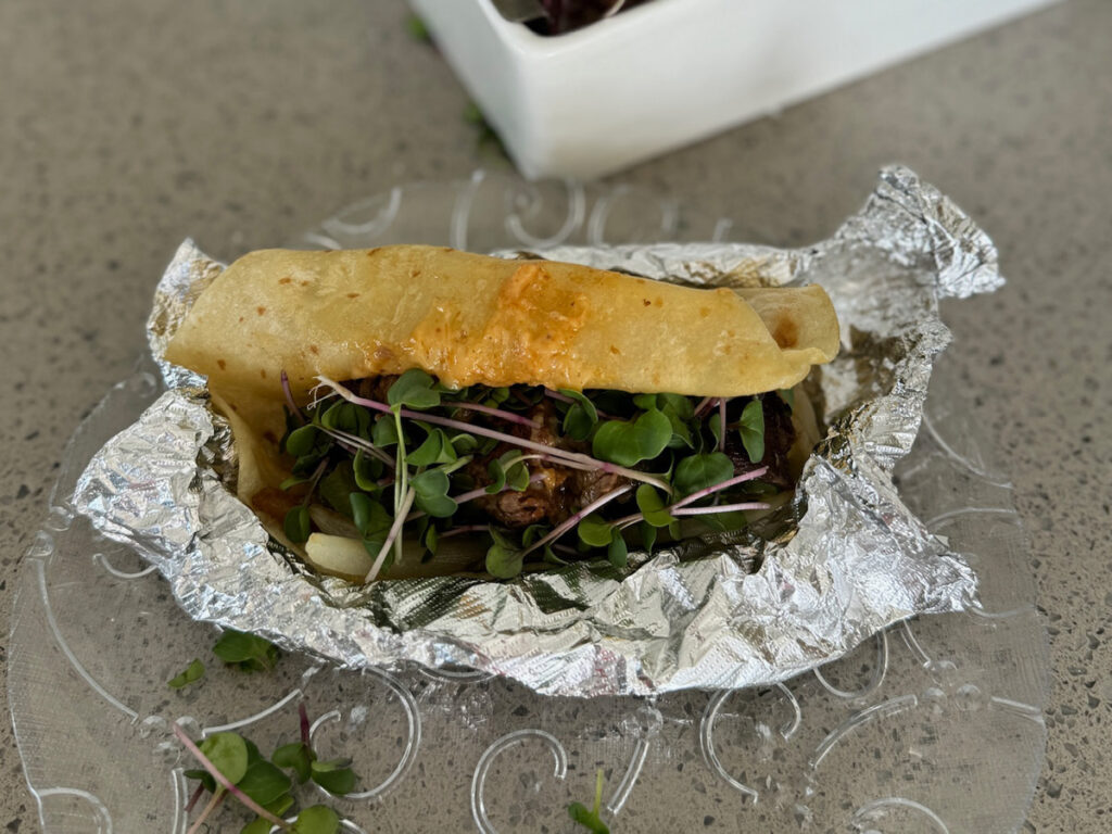 Classic Beef Tacos With Spicy Microgreens - THE SAGE