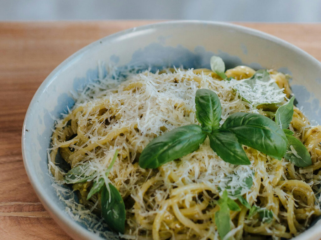 Lemon Basil Herb Microgreen Pasta - THE SAGE