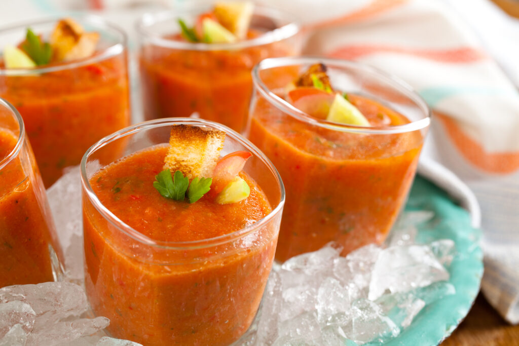 The Best Easy Gazpacho Recipe with Fresh Garden Add-Ons - THE SAGE